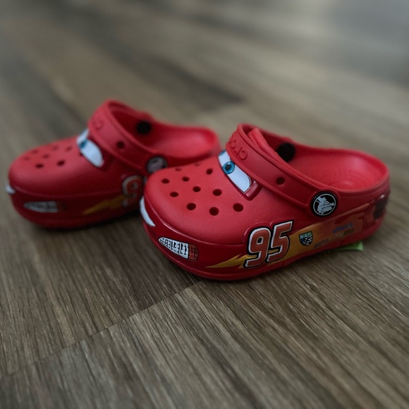 Shoes | Red Lightning Mcqueen Crocs | Poshmark